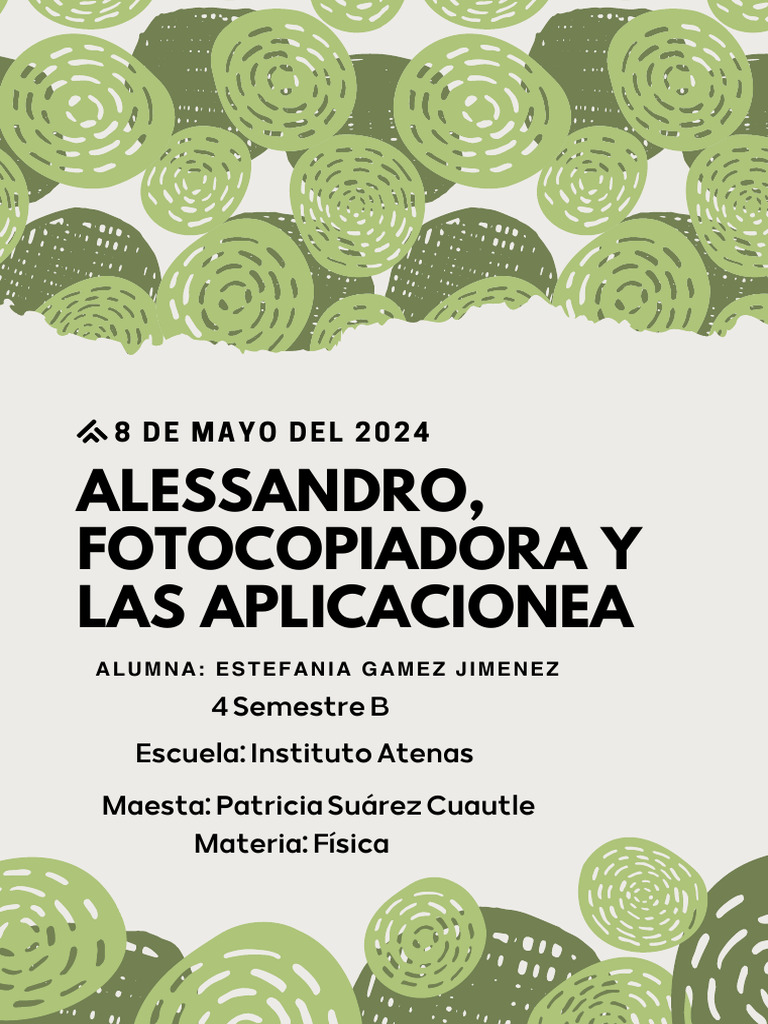 Documento A4 Portada Propuesta de Proyecto Abstracto Verde y Beige ...