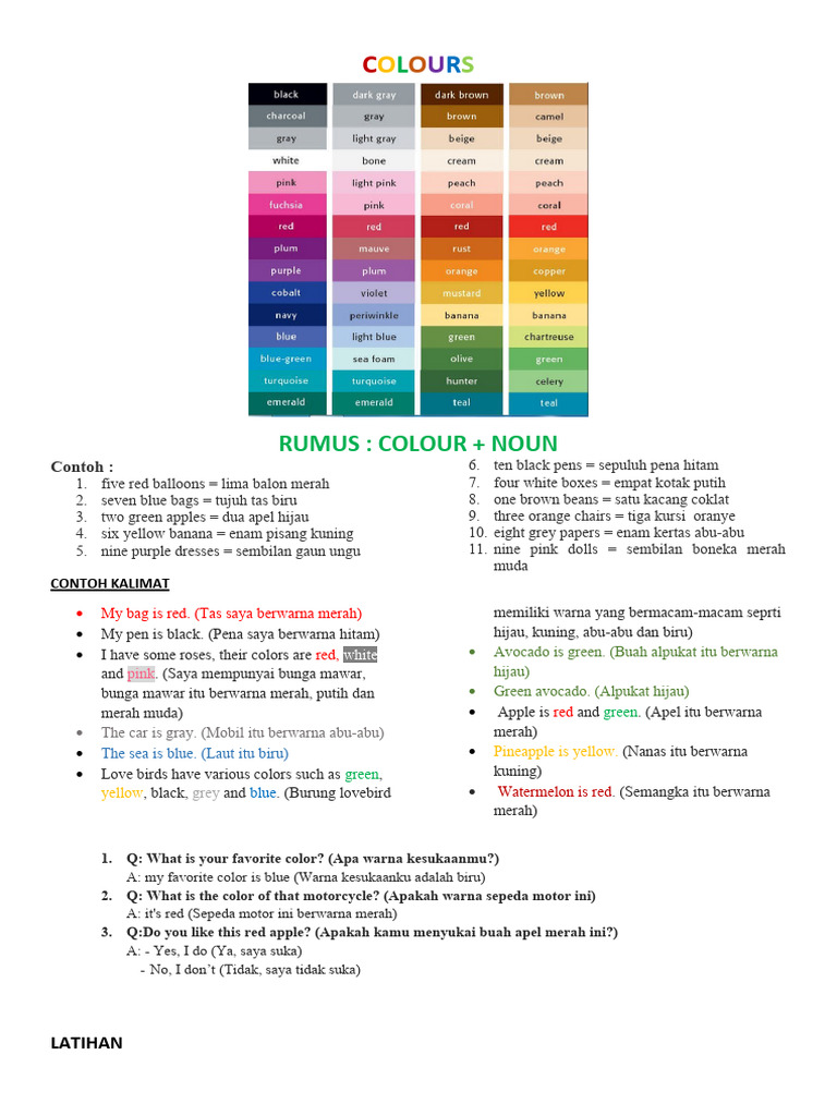 Colours | PDF | Shaving
