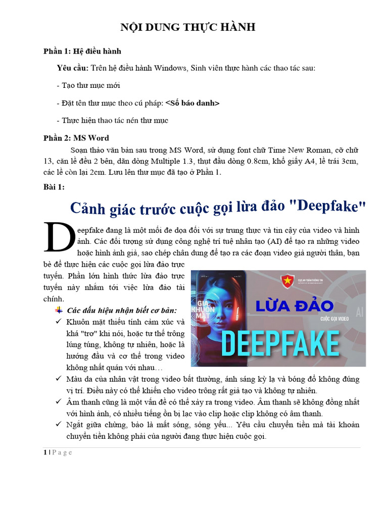 TH C Hành THDC T3.2024 | PDF