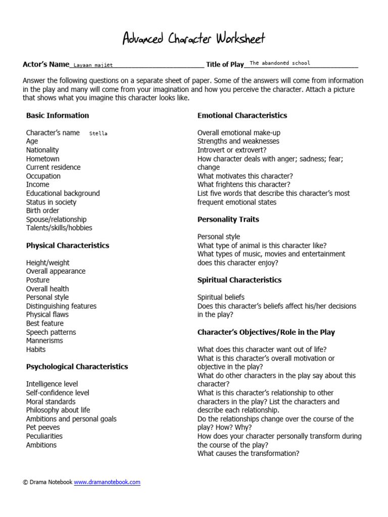Creating Your Character-2 | PDF | Extraversion And Introversion | Social Psychology