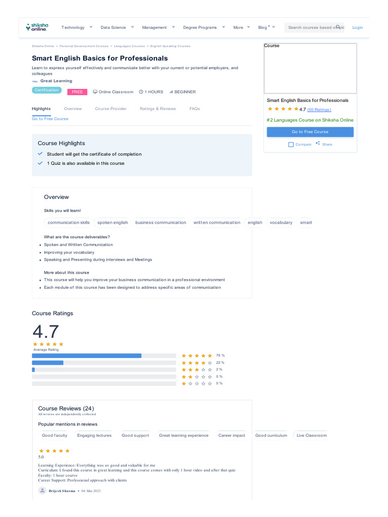 Smart English Basics For Professionals | PDF | Curriculum | Learning