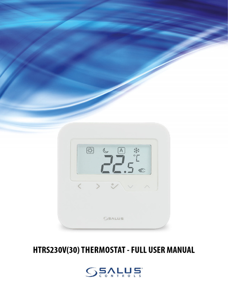 HTRS 230V Full Manual | PDF | Thermostat | Electrical Engineering