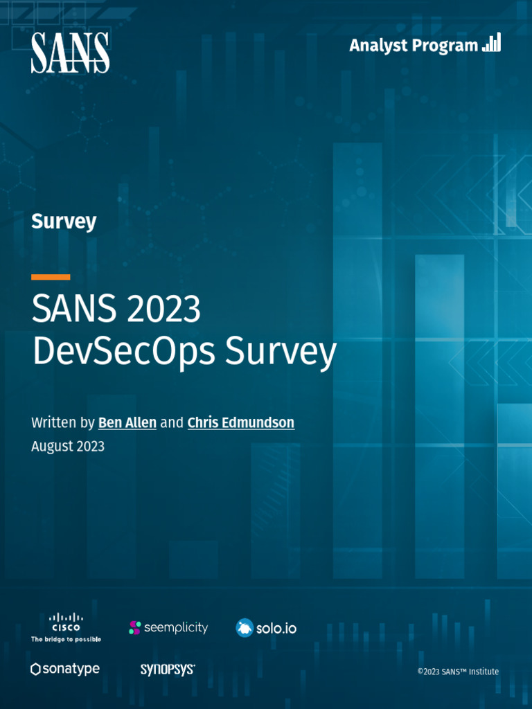 SANS_Survey_DevSecOps_2023_2 | PDF | Cloud Computing | Virtual Machine