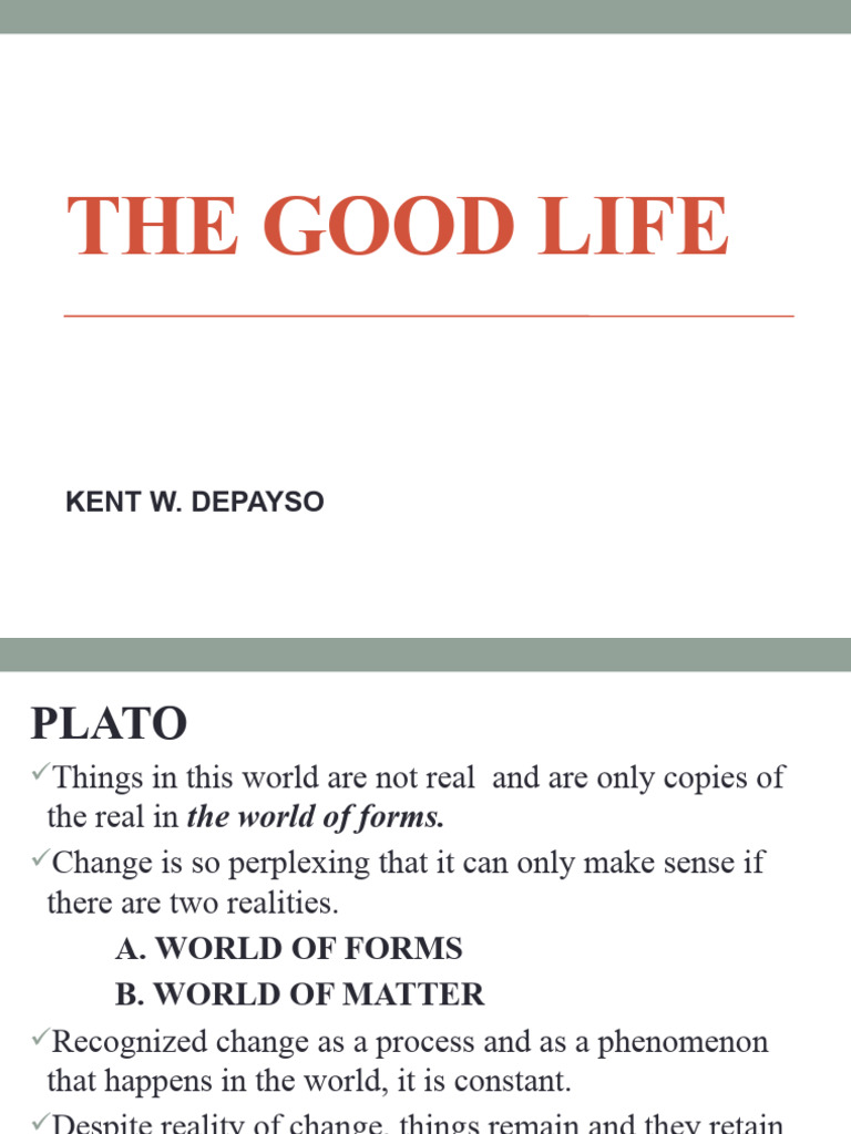 The Good Life 1 | PDF | Humanism | Happiness