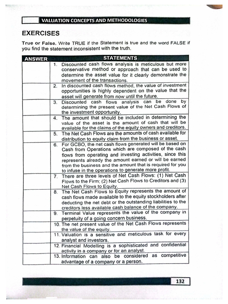 Val Chap5 Assessment | PDF