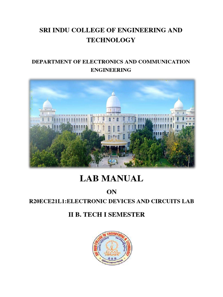Electronic Devices and Circuits Lab File | PDF | P–N Junction | Rectifier