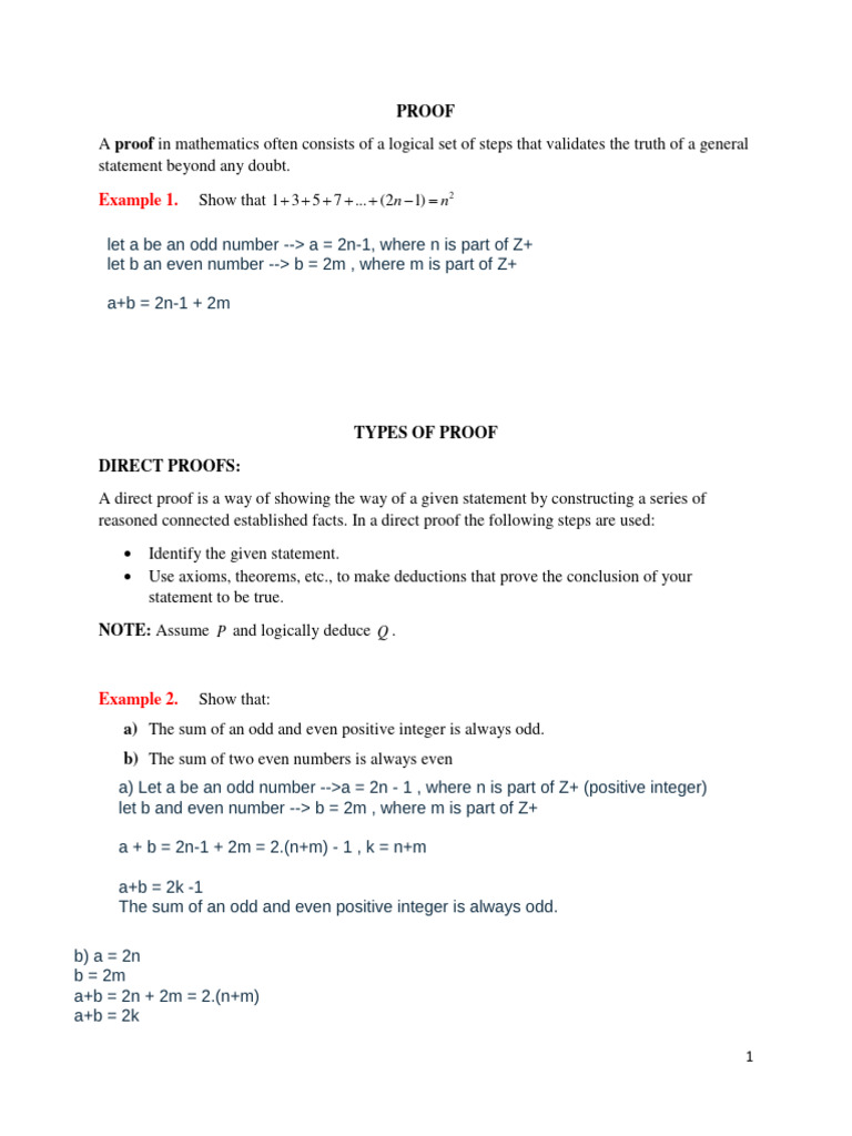 Mathematical Proof Techniques | PDF | Mathematical Proof | Theorem