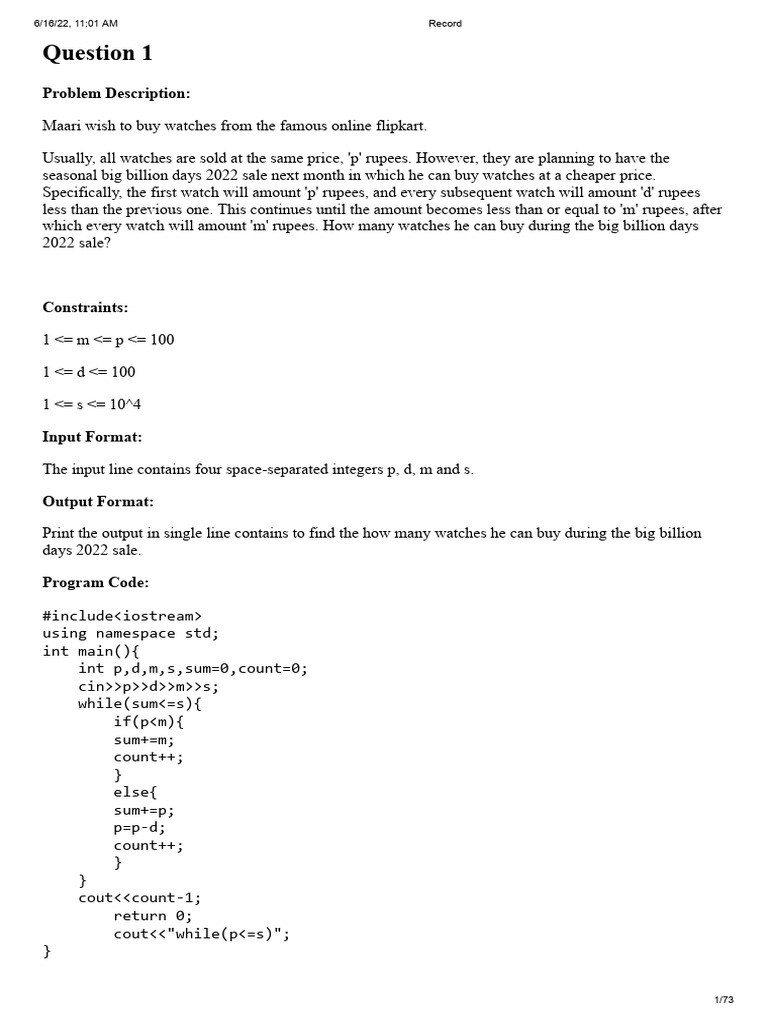Daa Elab Record File PDF | PDF | Namespace | Computer Programming