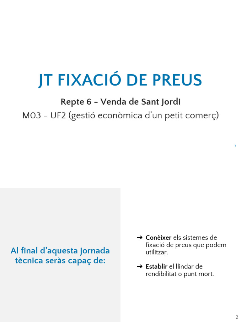 FIxació de Preus | PDF