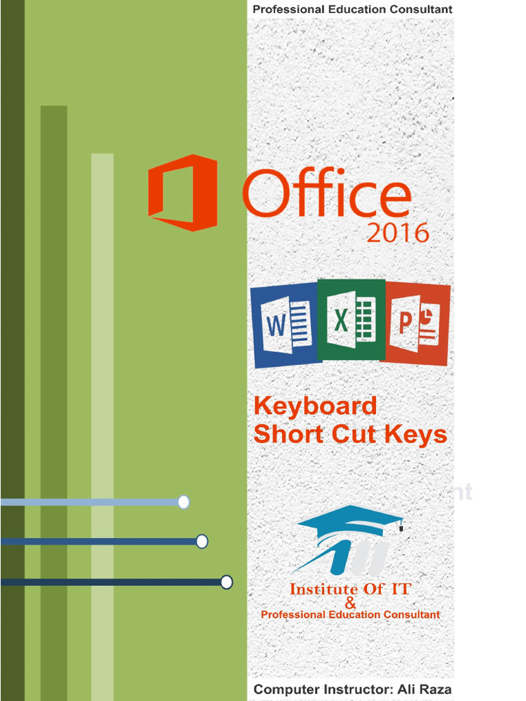 Microsoft Office Shortcut Keys | PDF | Computer Keyboard | Window (Computing)