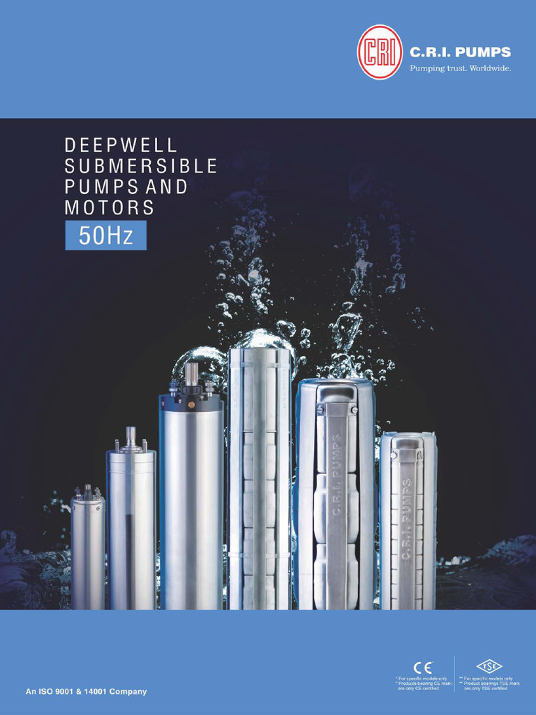 Deepwell Sub Pumps Motors 50Hz | PDF