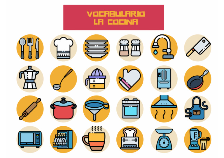 VOCABULARIO-COCINA | PDF