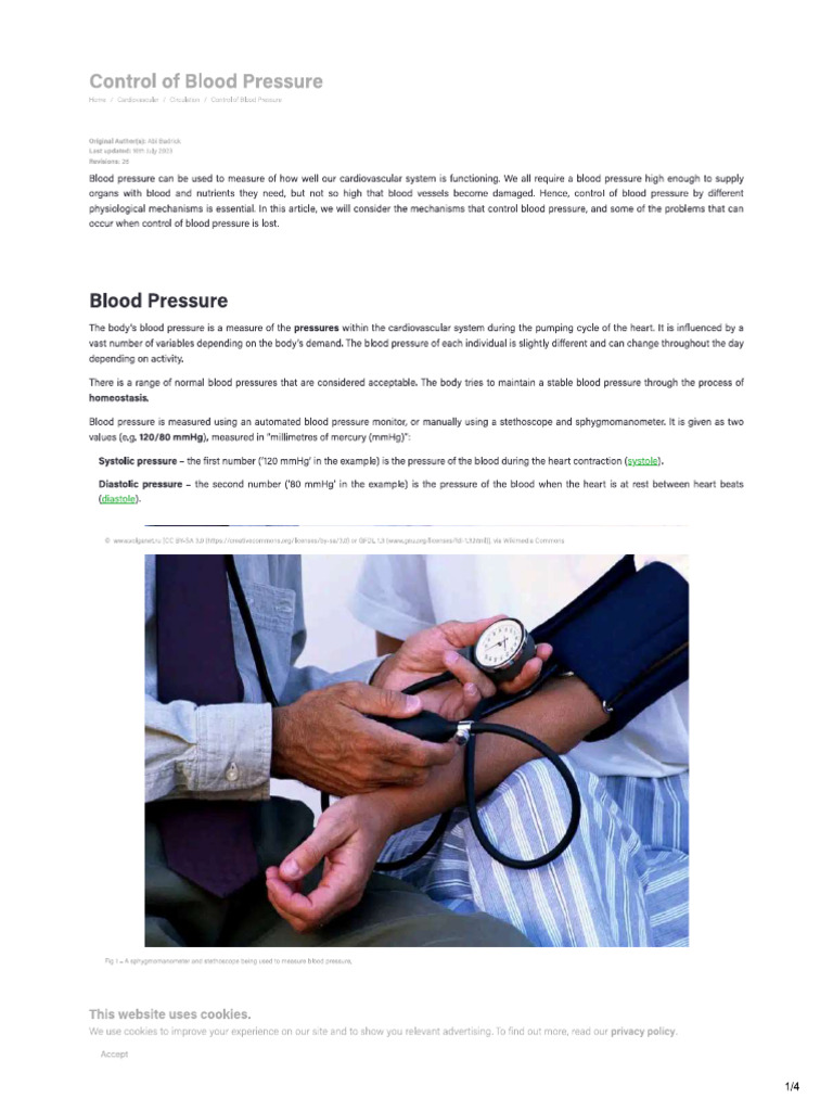 Blood Pressure | PDF