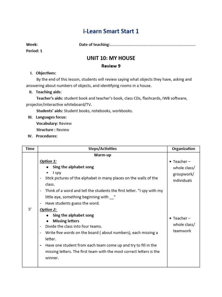 Lesson Plan ISS1 - RV9&10 | PDF | Human Communication | Learning