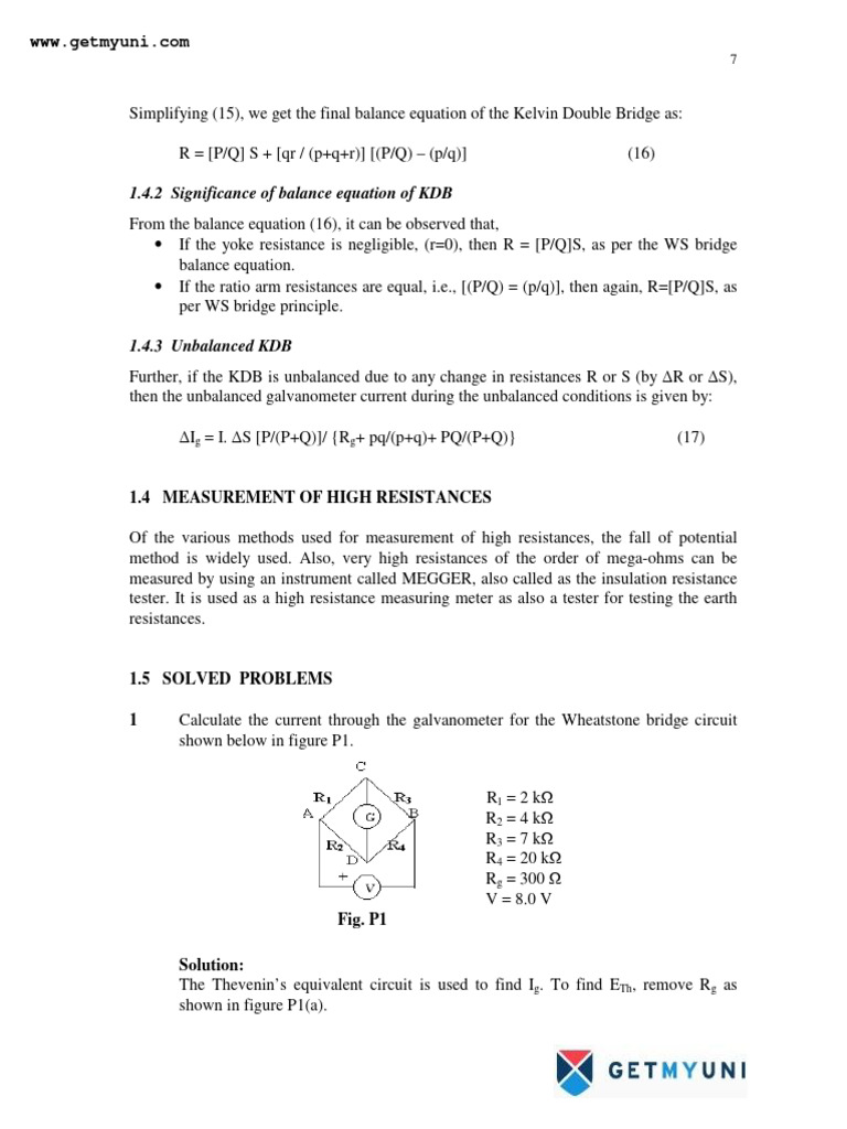DC BRIDGES TUTORIAL | PDF | Electrical Engineering | Electricity