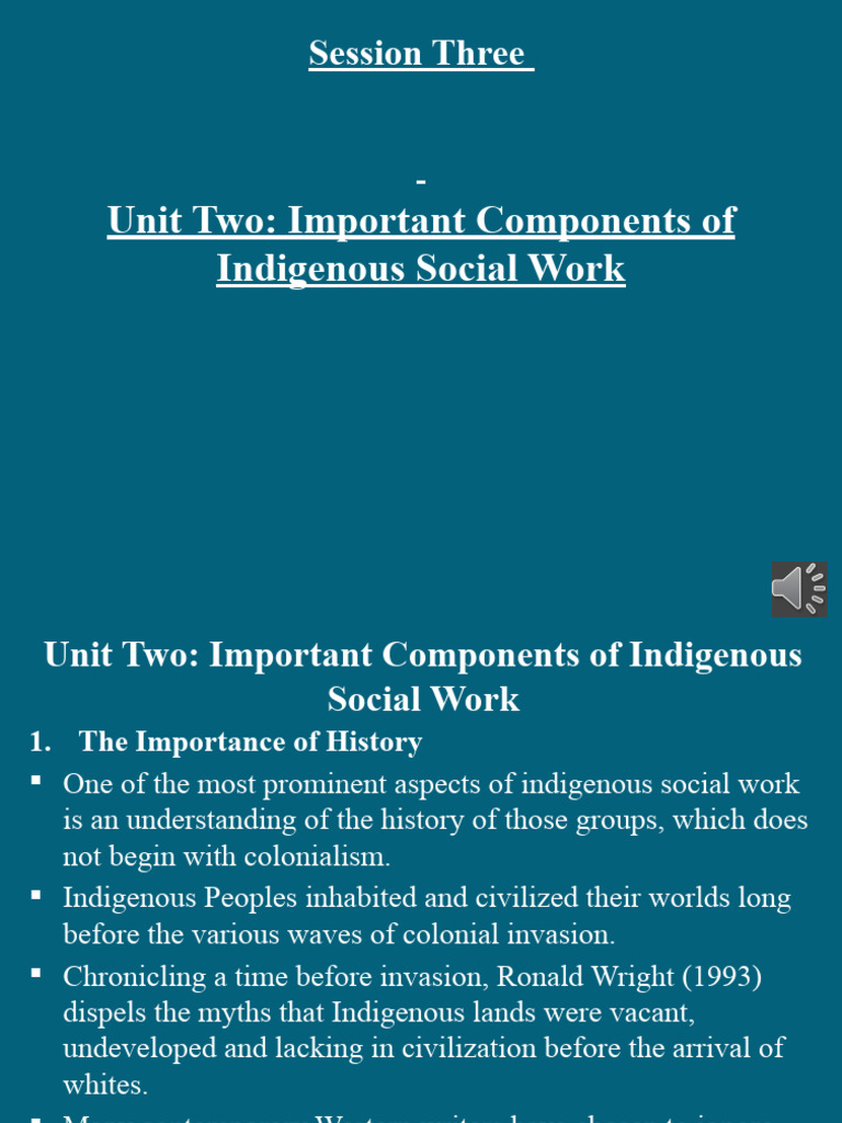 Session 3 Important Components of of Indigenous Social Work | PDF ...
