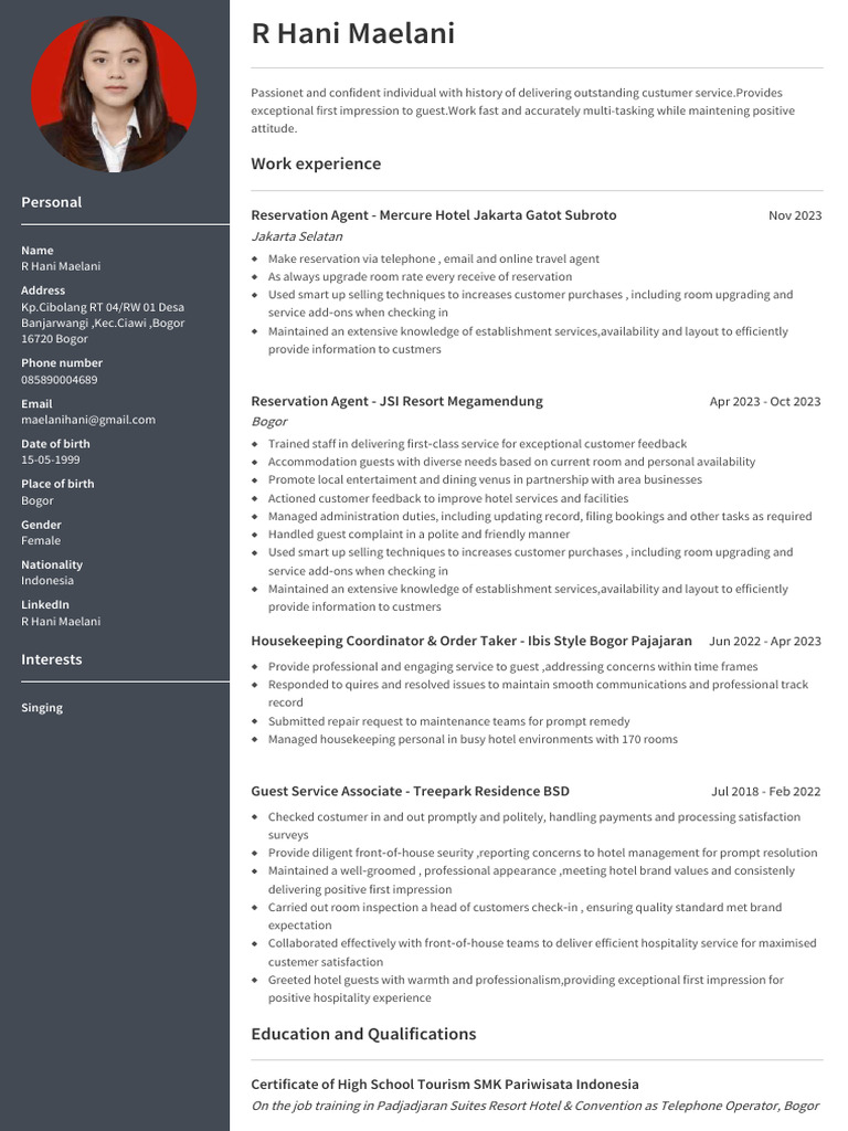 CV R Hani Maelani #1 | PDF