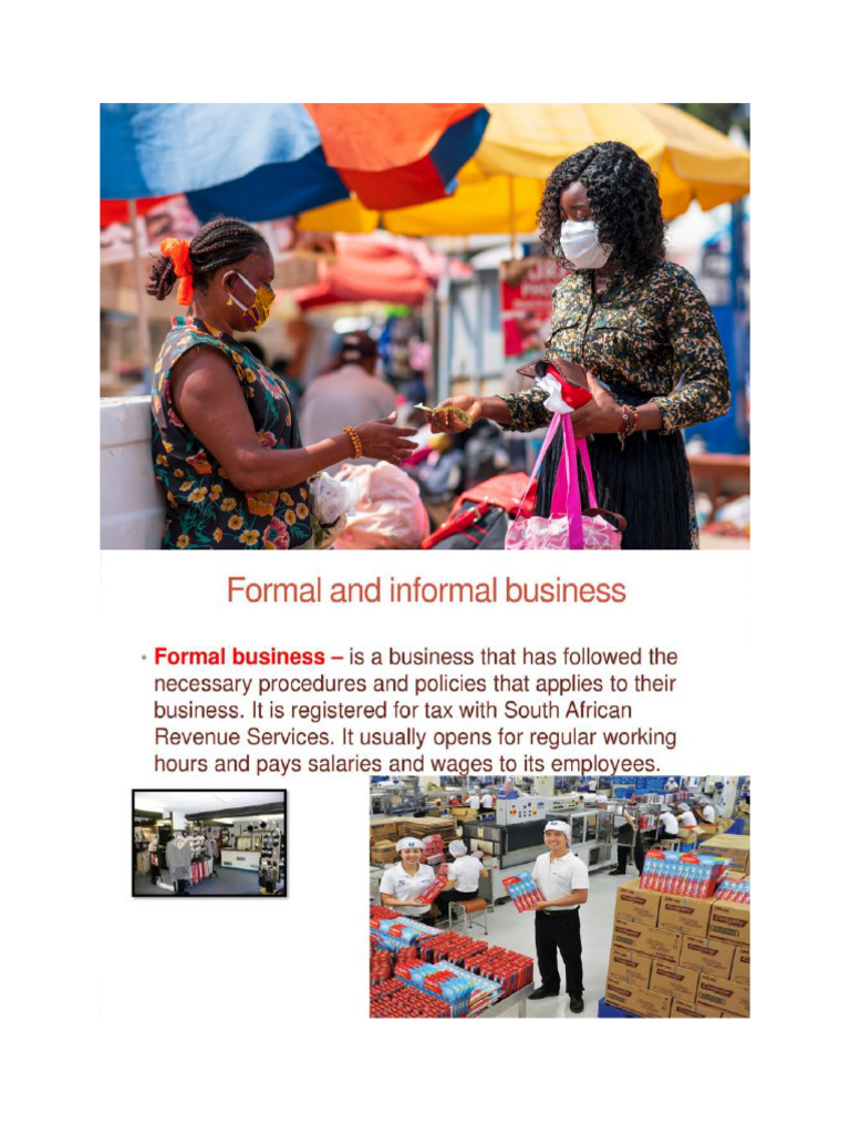 Informal and Formal Business | PDF