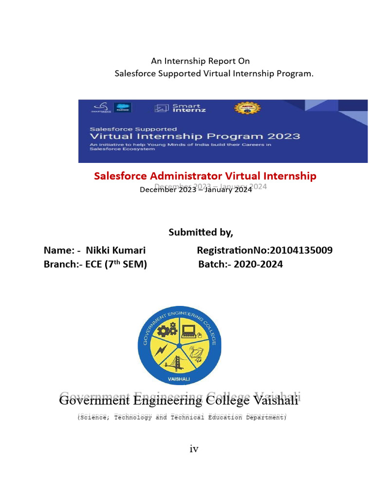 Salesforce Internship Pdf Computer Security Security