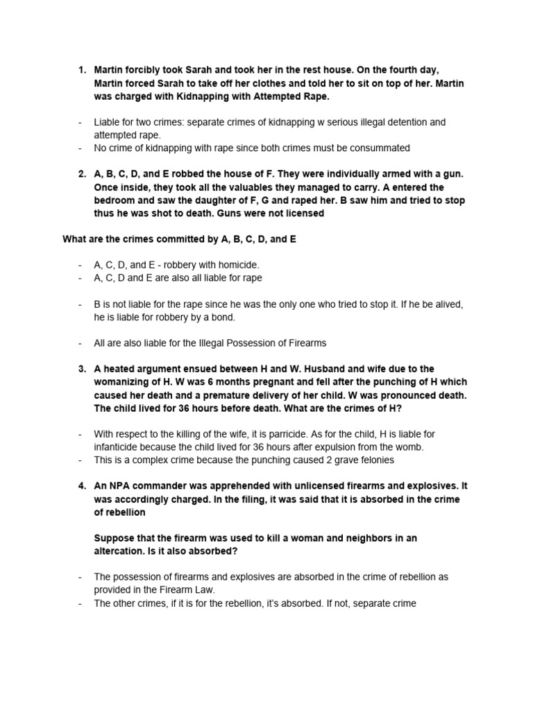 Crim 2 Mte 1 | PDF | Crimes | Crime & Violence