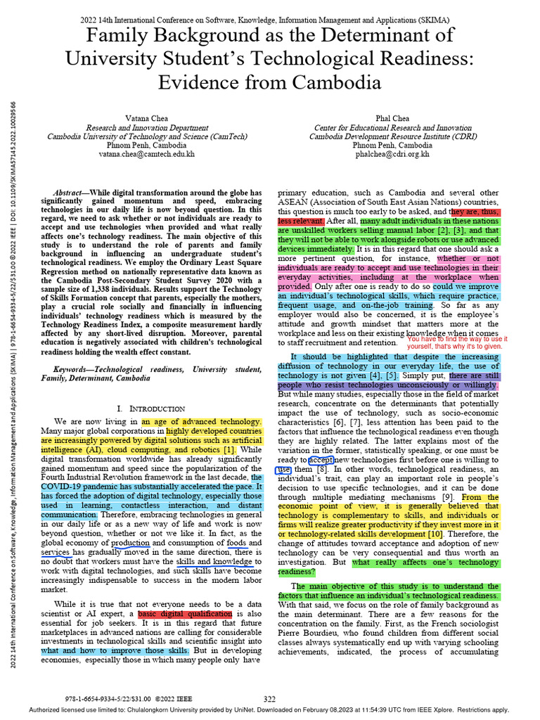 Family Background As The Determinant of University Students ...