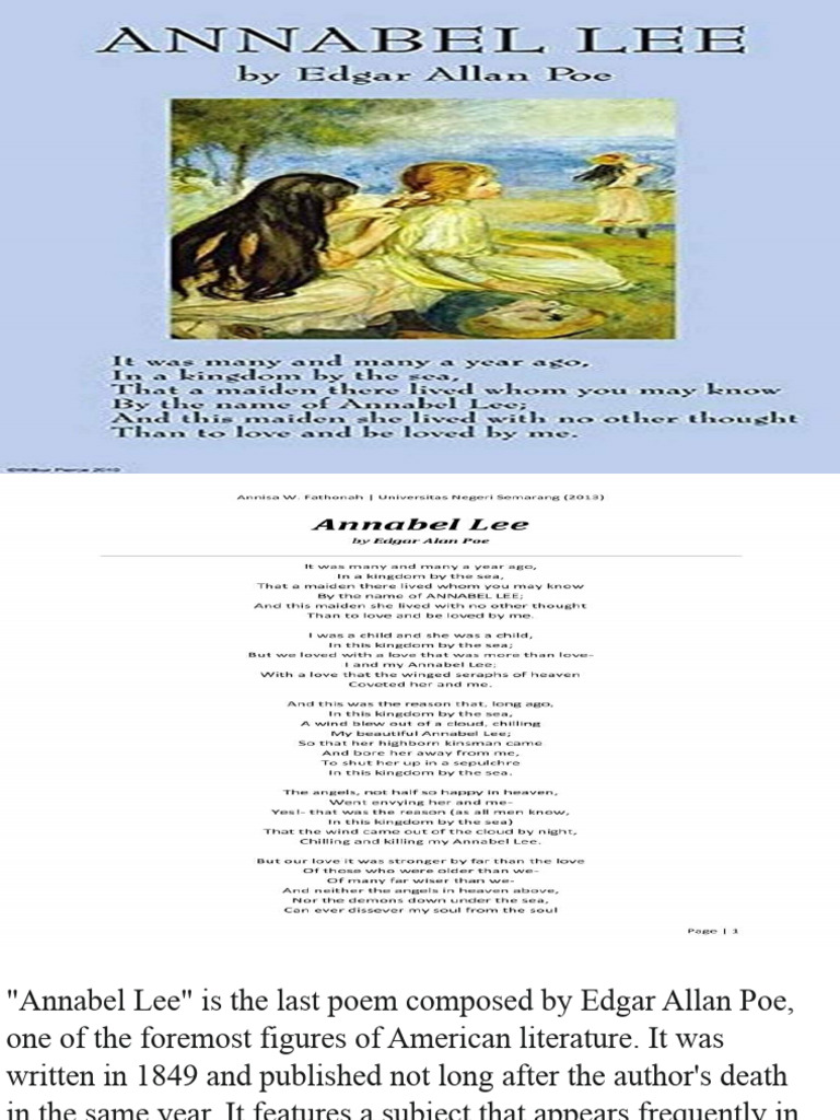 Annabel Lee | PDF | Poetry