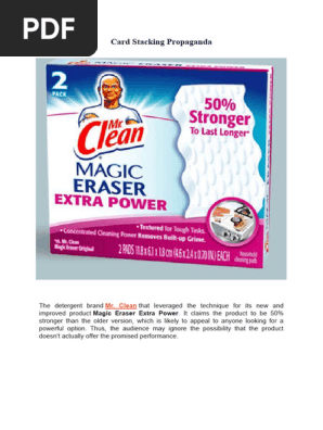 Modern Card Stacking Propaganda Examples