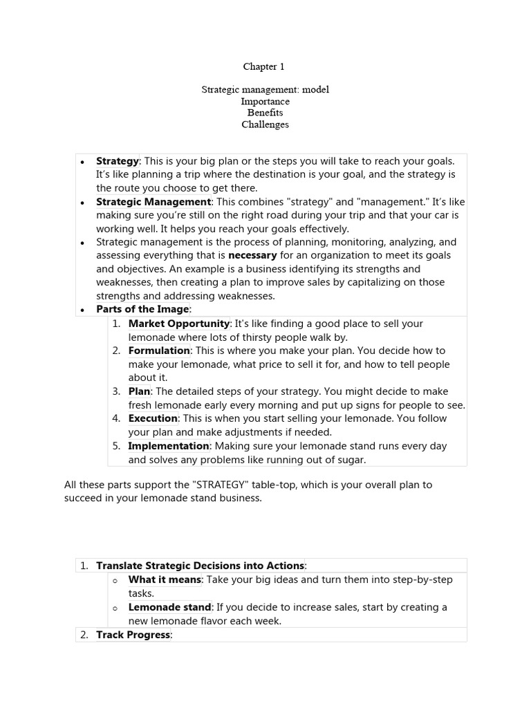 SMC Chapter #1 | PDF | Strategic Management | Goal