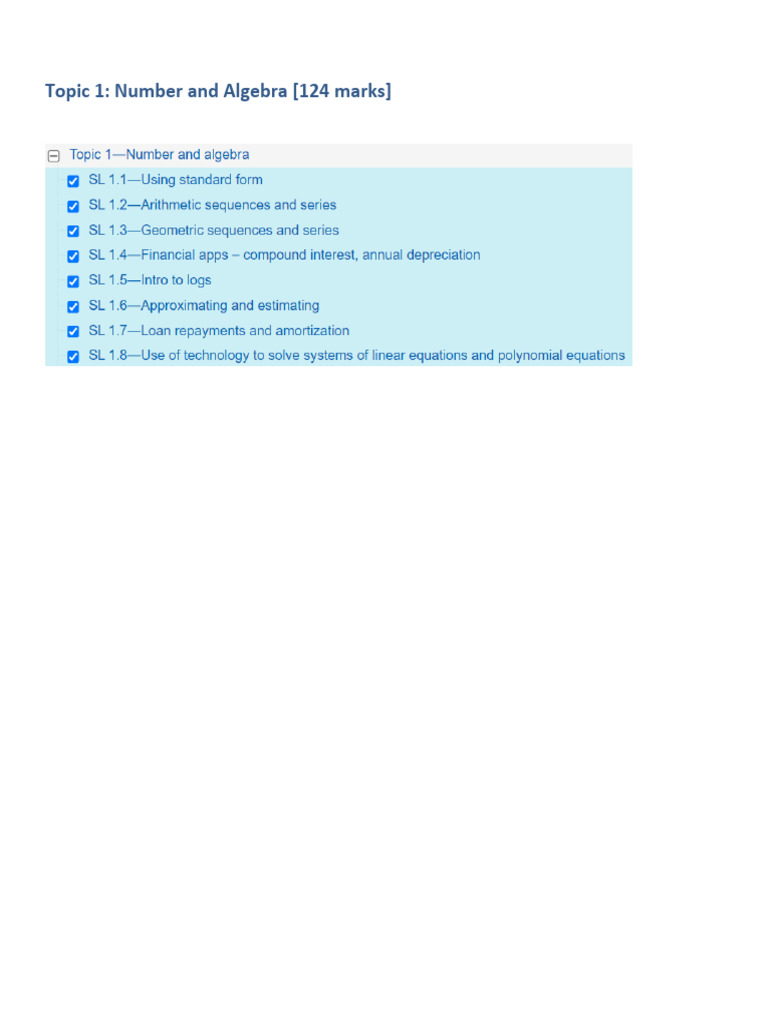 Topic 1 - Number and Algebra | PDF | Interest | Interest Rates