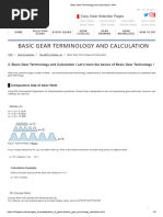 Basic Gear Terminology and Calculation | PDF | Gear | Wear