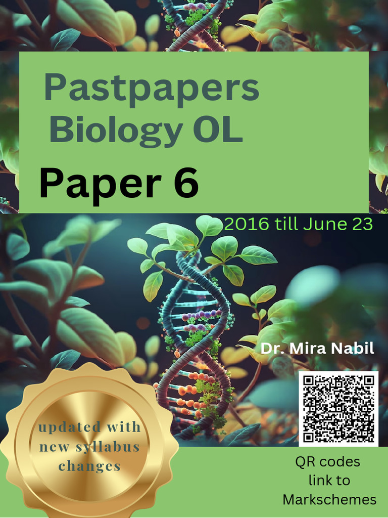Past Papers 6 Biology | PDF | Catalase | Plant Stem