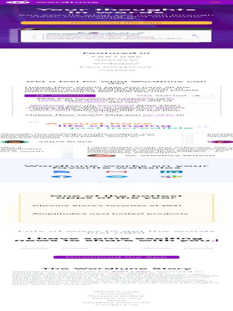 Wordtune Your Personal Writing Assistant & Editor | PDF | Artificial ...