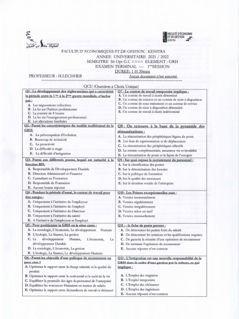 S6 - G.Comptable - GRH | PDF