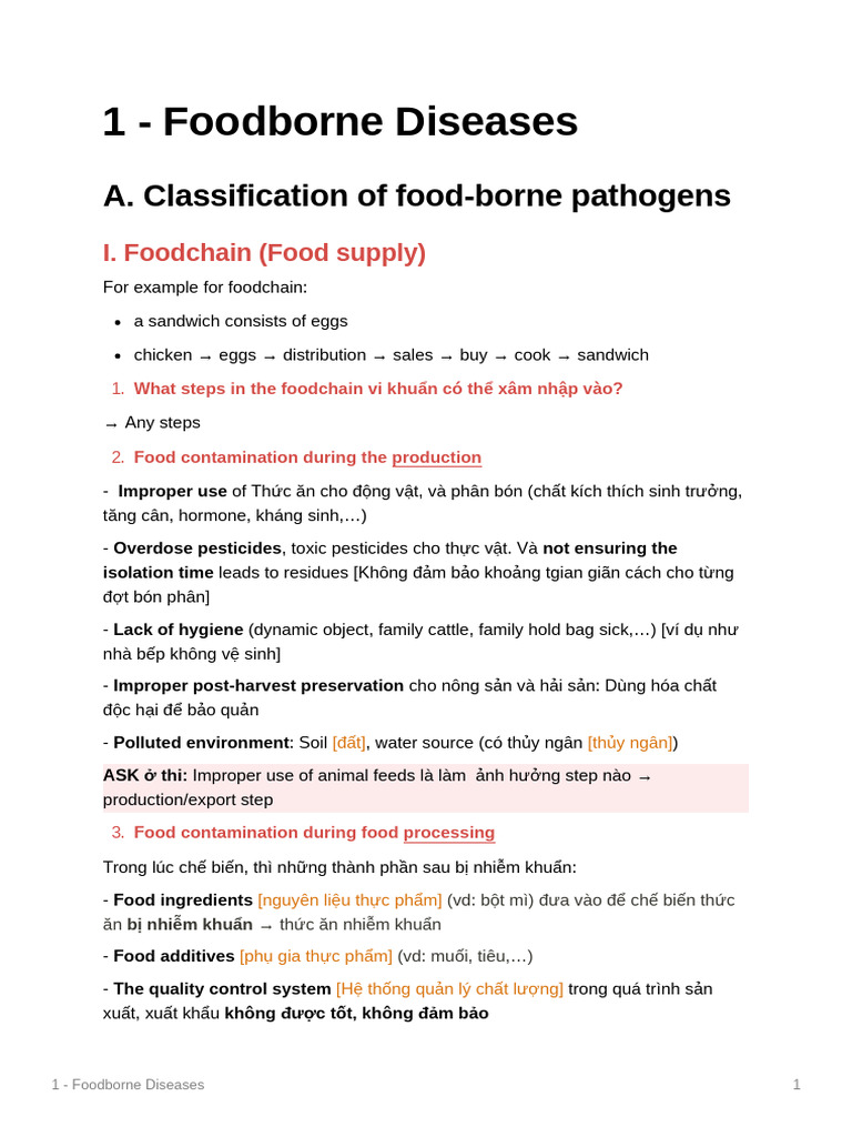 1 - Foodborne Diseases | PDF