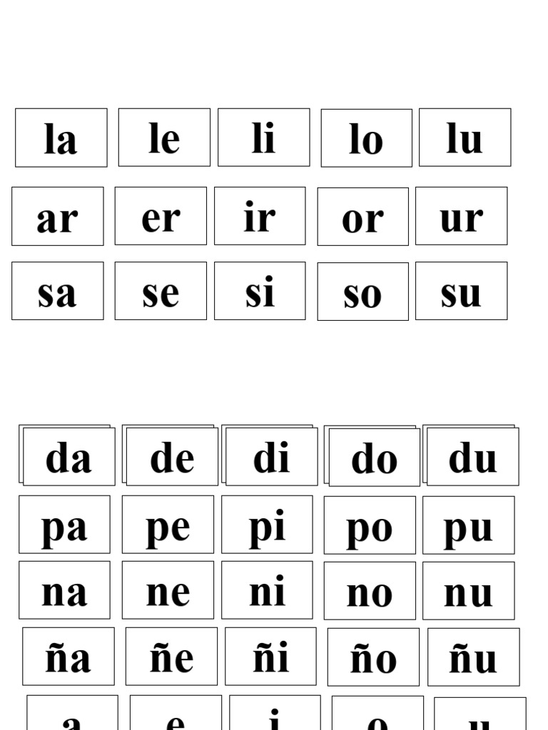 Cartilla de Silabas | PDF