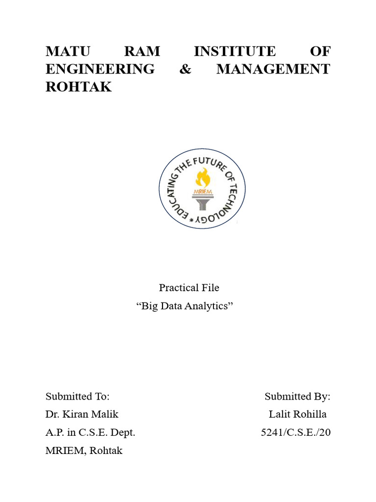 BDA File | Download Free PDF | Computing
