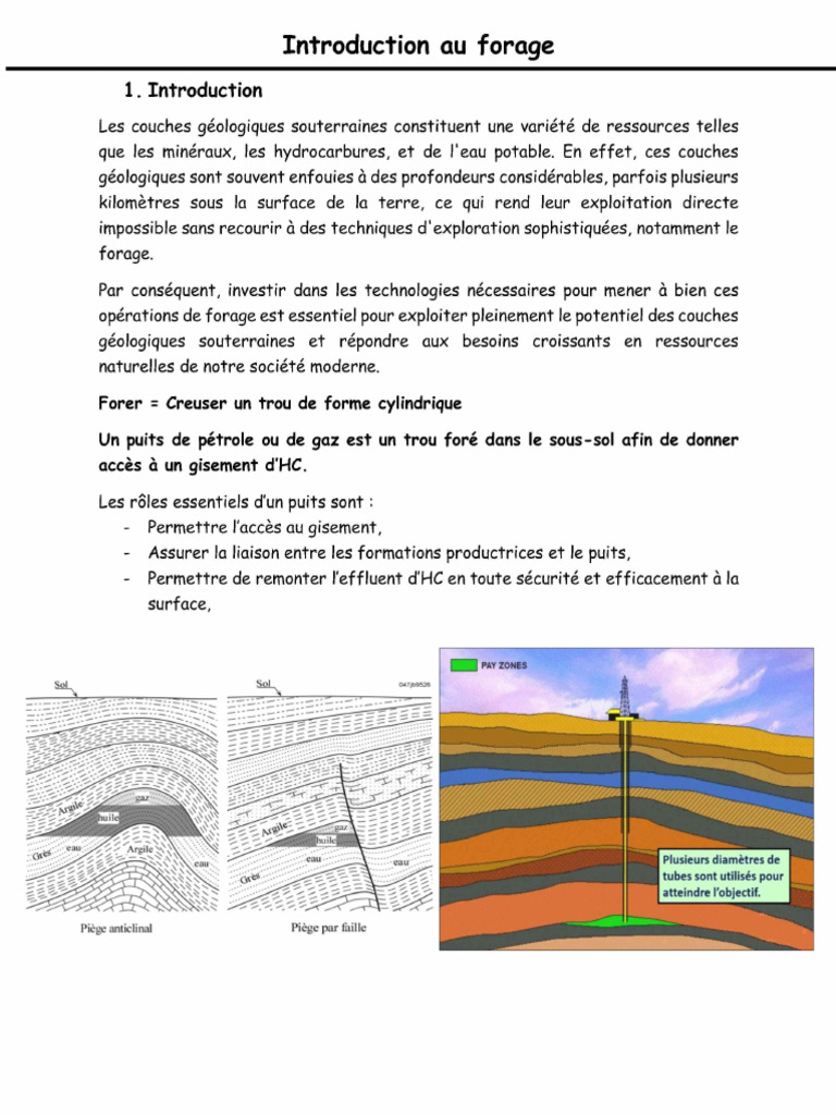 Chapitre 00 - Intoduction Au Forage | PDF