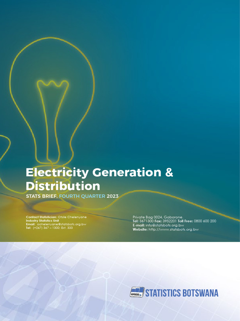 Electricity Generation & Distribution Stats Brief Q4 2023 | PDF | Percentage | Statistics
