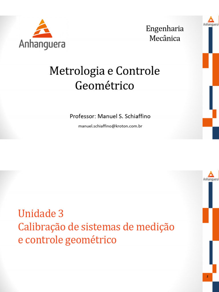 Metrologia - Aula 3.3 | PDF | Geometria | Desenho técnico