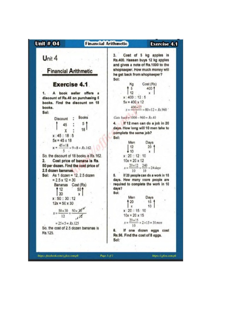 Exercise 4.1 | PDF