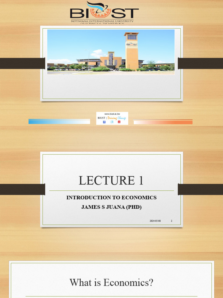 Lecture 1 2023-2024 1 | PDF | Economics | Economies