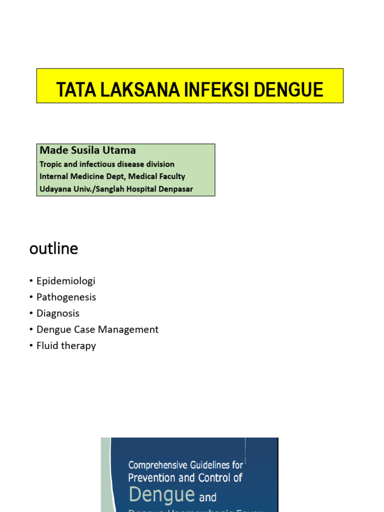 Tata Laksana Infeksi Dengue | PDF | Diseases And Disorders | Health ...