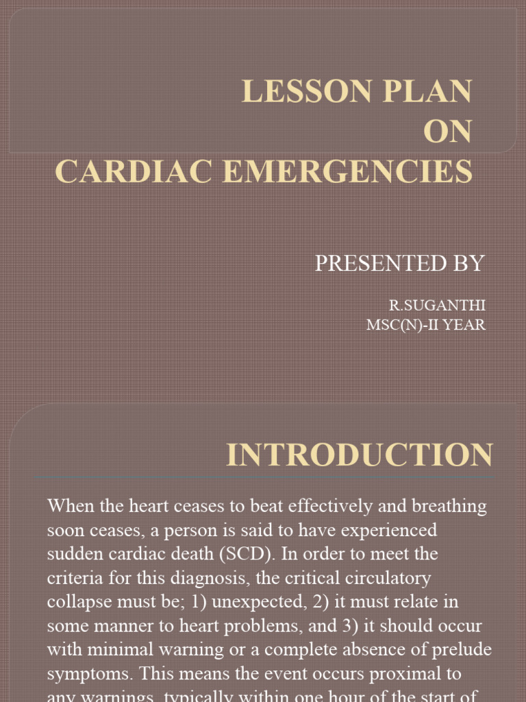 Cardiac Emergency | Download Free PDF | Myocardial Infarction | Heart