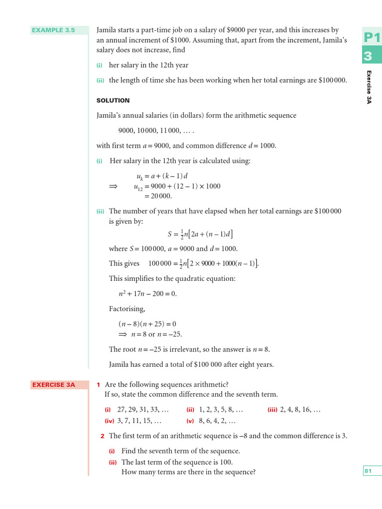 Arithmetic Progression | PDF | Arithmetic | Mathematical Objects