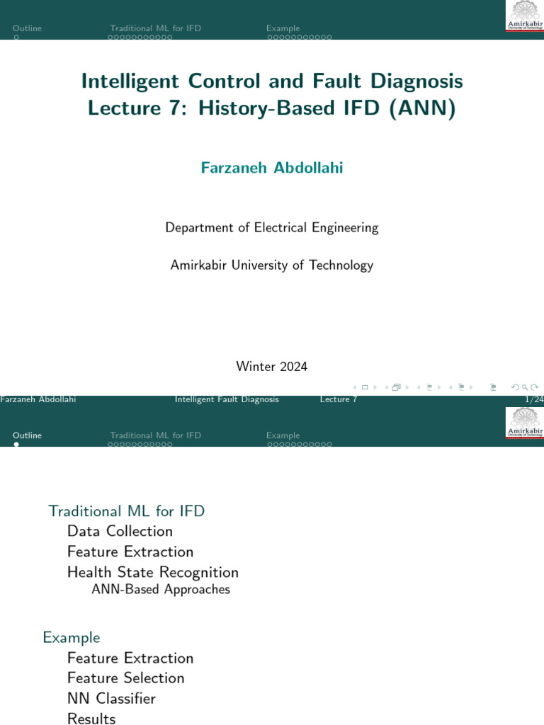 Lec 7 Historybased Fault ANN | PDF | Principal Component Analysis | Machine Learning