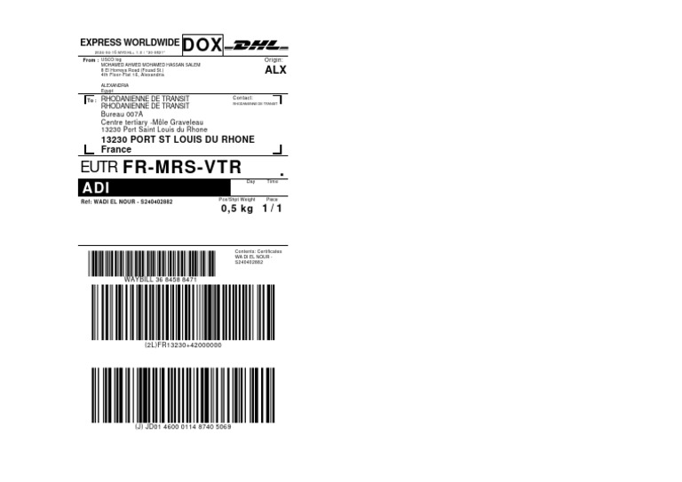 Express Worldwide Shipment Details | PDF