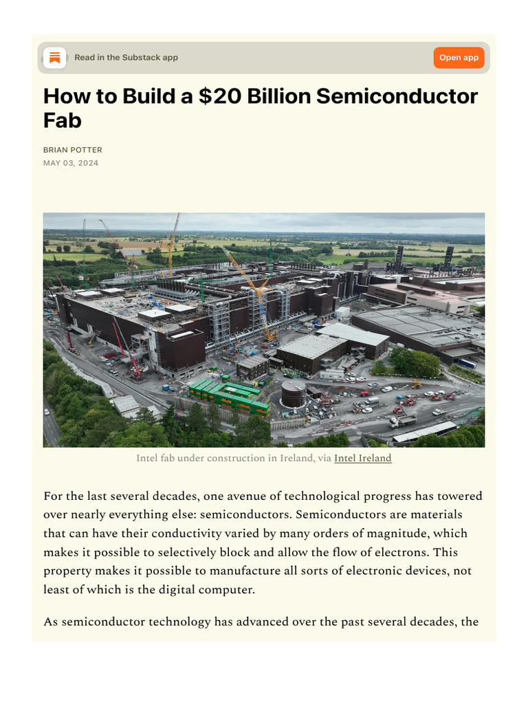 Building A Semiconductor Fab | PDF | Semiconductor Device Fabrication ...