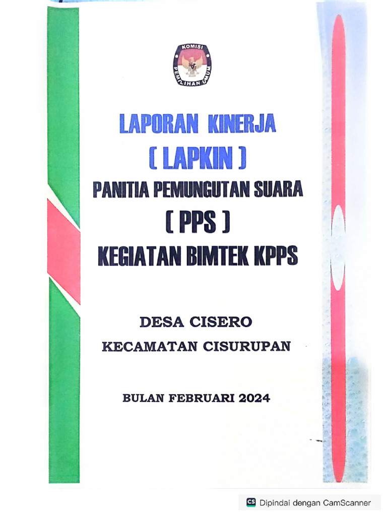 Lapkin PPS Desa Cisero Kegiatan Bimtek | PDF