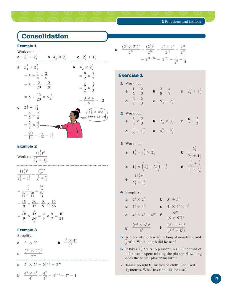 Igcse Math Grade 8 Consolidated Unit 1 | PDF