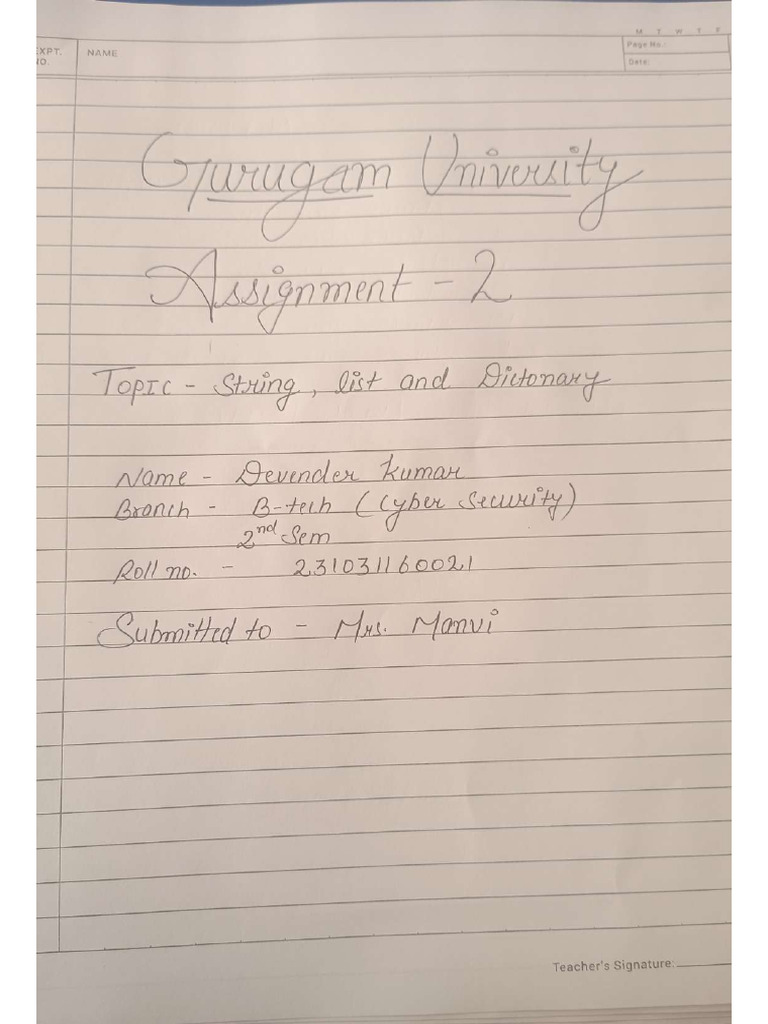 Devender Kumar 231031160021 | PDF